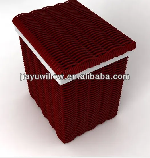 Gray/grey Square Large Wicker Laundry Baskets With Lid - Buy Gray/grey ...