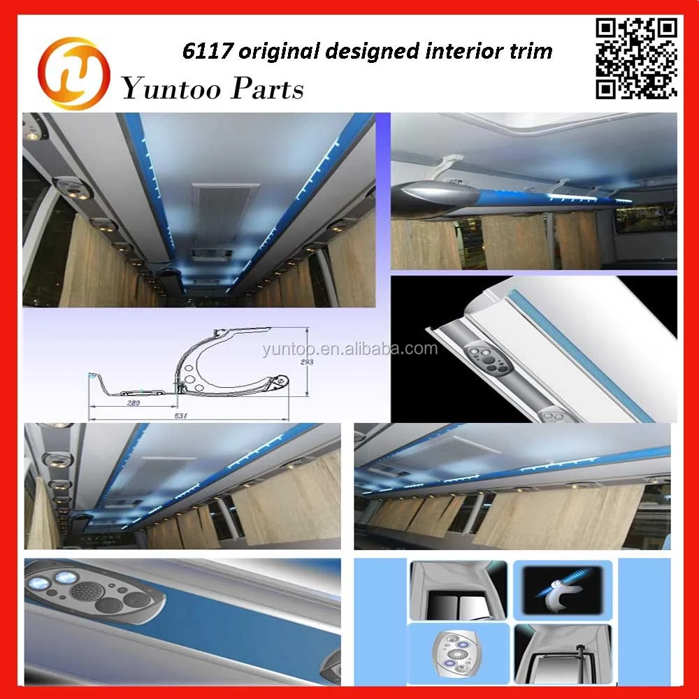 High-middle Coach Bus Interior Trim With Led And Service Kits - Buy Car ...