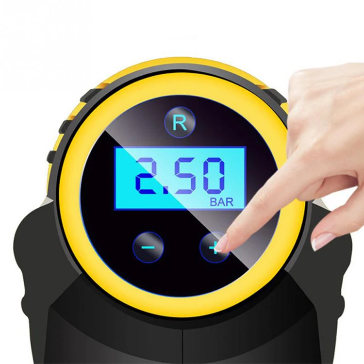 Digital Wireless Smart Rechargeable Car Air Pump Portable Handheld Car ...