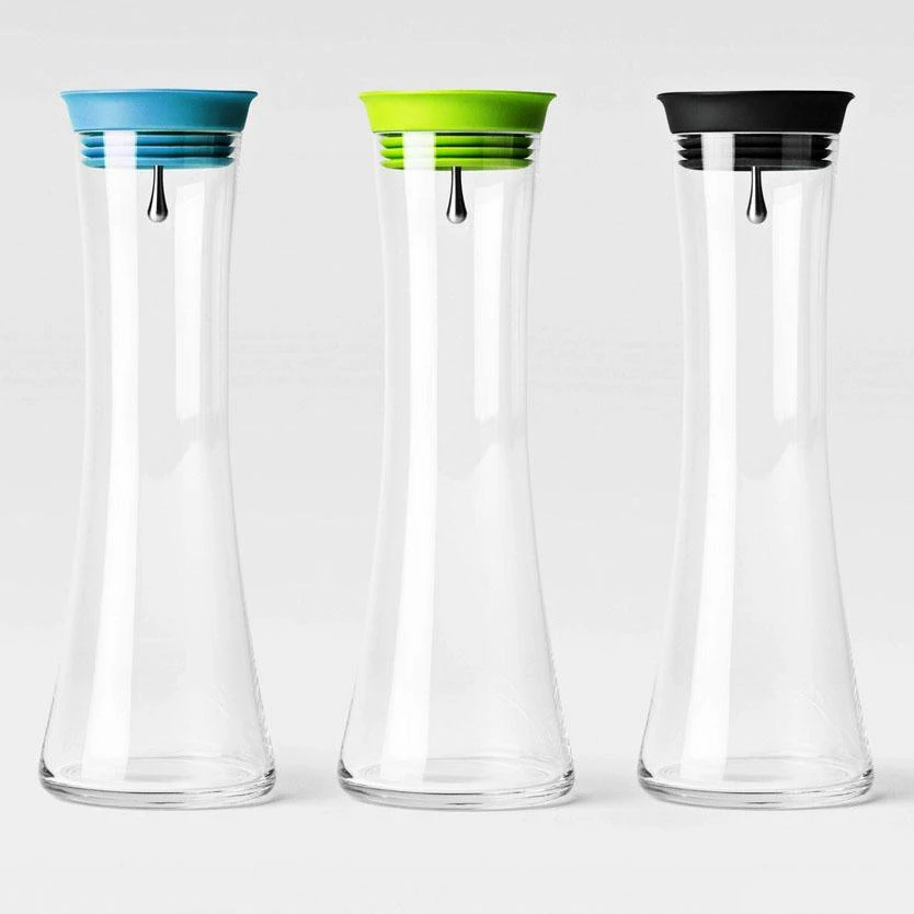 Clear Borosilicate Glass Cool Water Jug Glass Bottle With Lid Heat ...