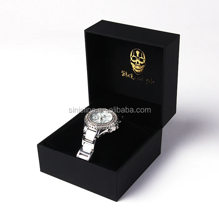 Sinicline Black Fashion Luxury Packing Box Watch Box Luxury With Custom ...