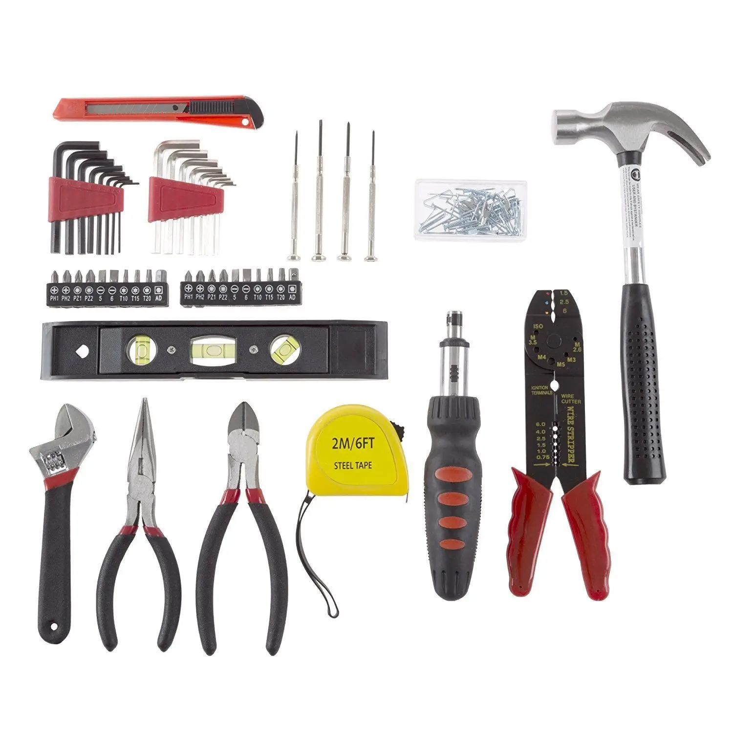 130pcs Hand Tool Set - Comprehensive Household Repair Kit