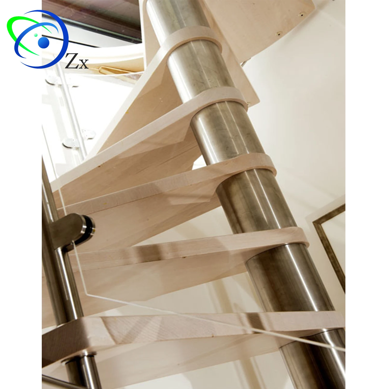 Easy Diy Install Stainless Steel Vertical Stringer Spiral Staircase ...