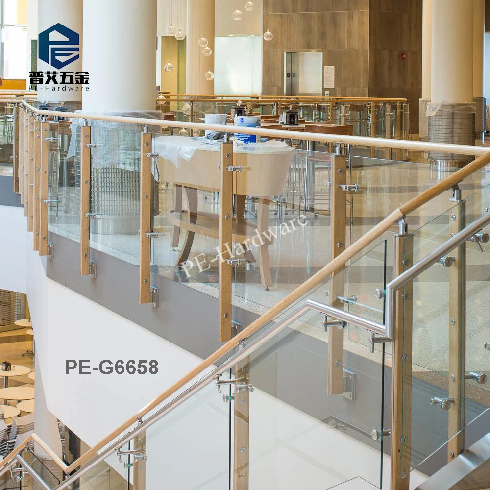 Wall Mounted Staircase Tempered Glass Railing Design - Buy Staircase ...