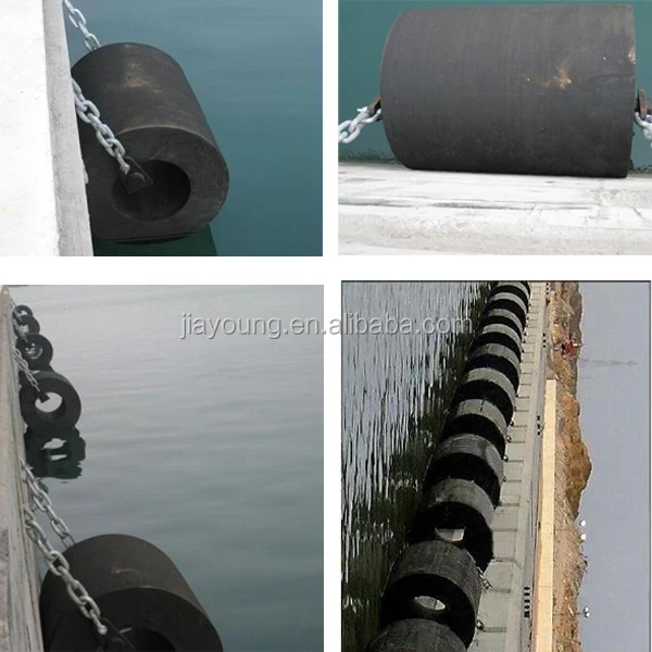 Cylindrical Type Quay Rubber Fender Used For Dock - Buy Quay Rubber ...