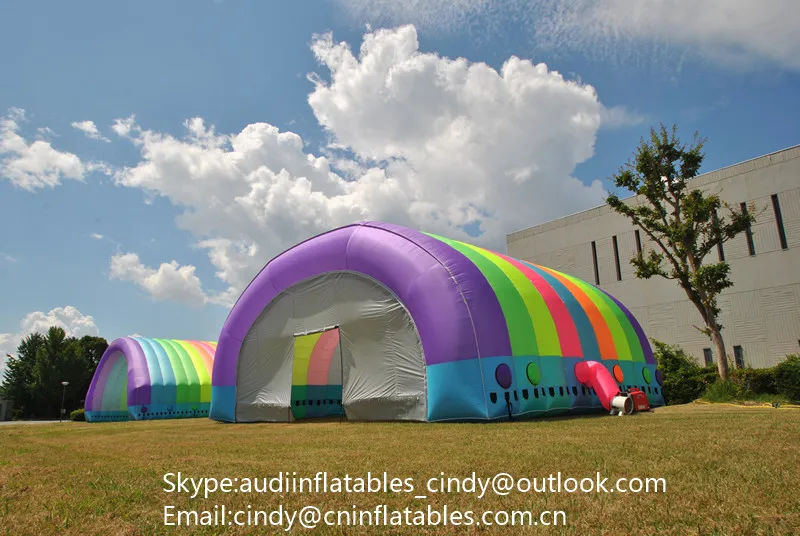 Popular Inflatable Glamping Tent Air Beam Inflatable Lotus Shaped ...