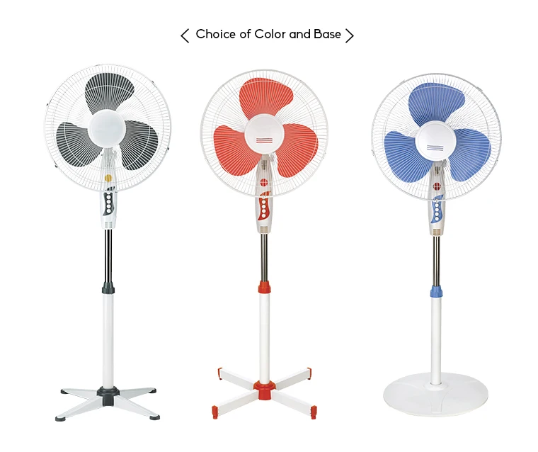 Cheap Price 16 Inch Stand Fan Cross Base 3pp Blades Pedestal Fan 120 ...