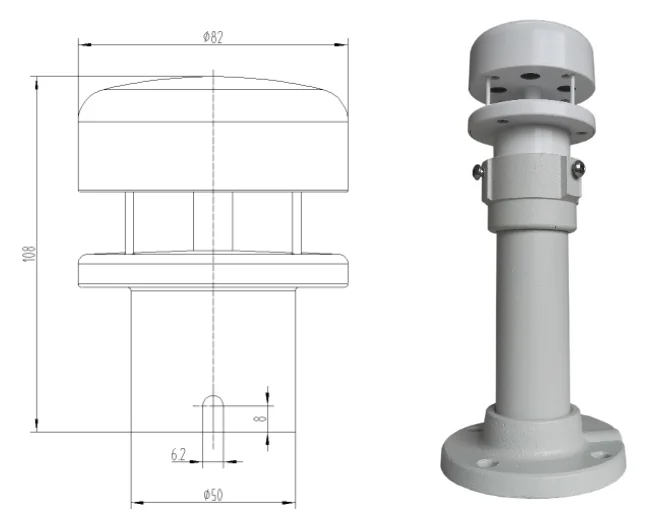 HY-WDC2E Ultrasonic Wind Speed Sensor - Precision & BLE