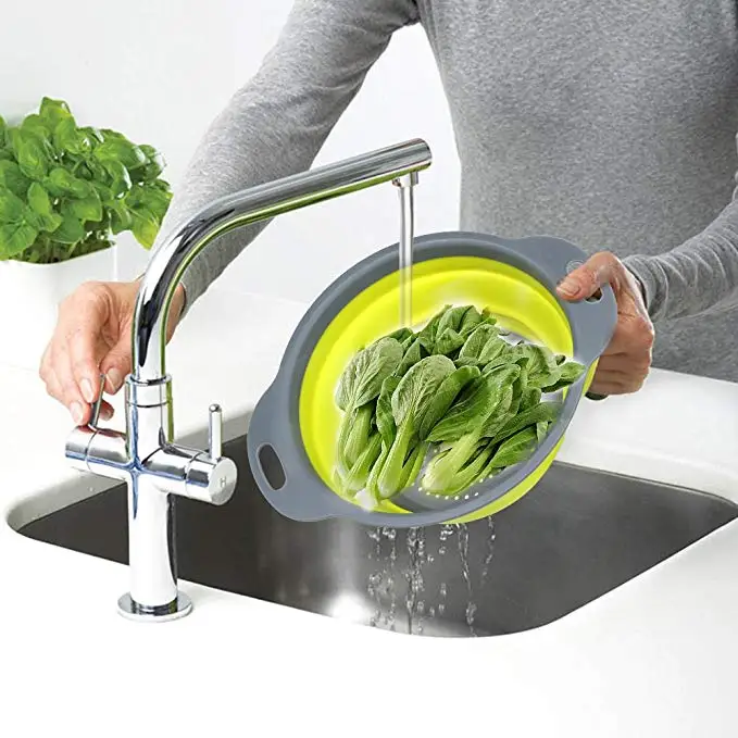 Factory Directly Supply Collapsible Colander Small Holes Folding ...