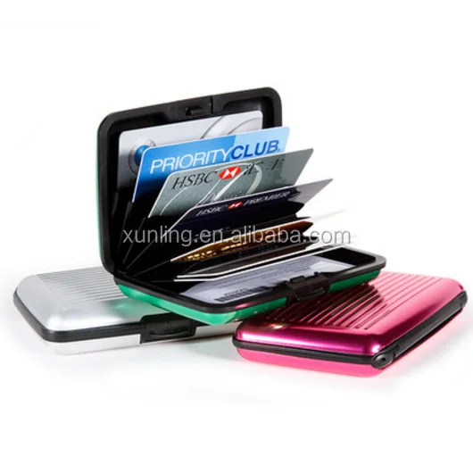 Aluminum Credit Card Rfid Slim Wallets Card Case - Aluma Card Holder ...