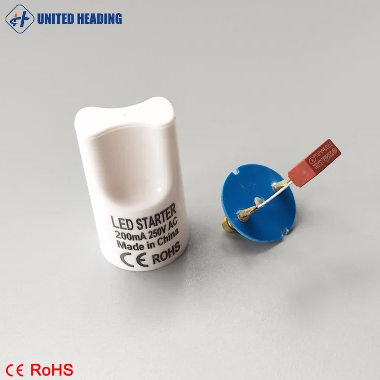 High Quality 0.2A/1A LED Tube Starter with Fuse - CE ROHS