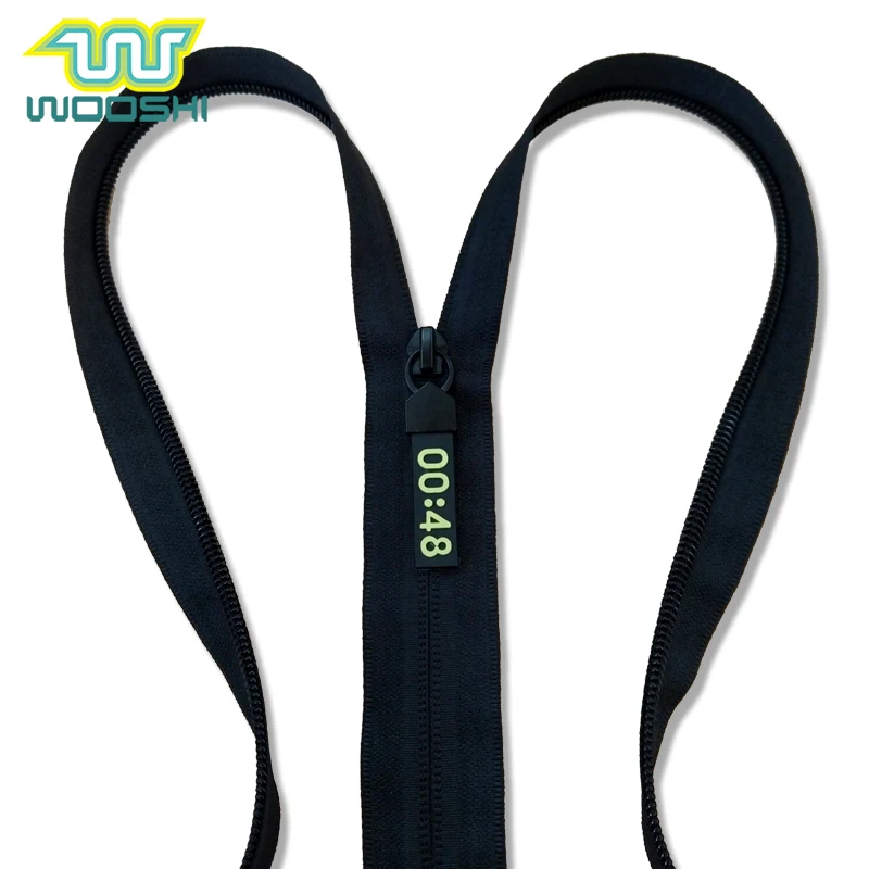 Factory Price 3# 5# Nylon Reversible Zipper With Rubber Puller Nylon ...