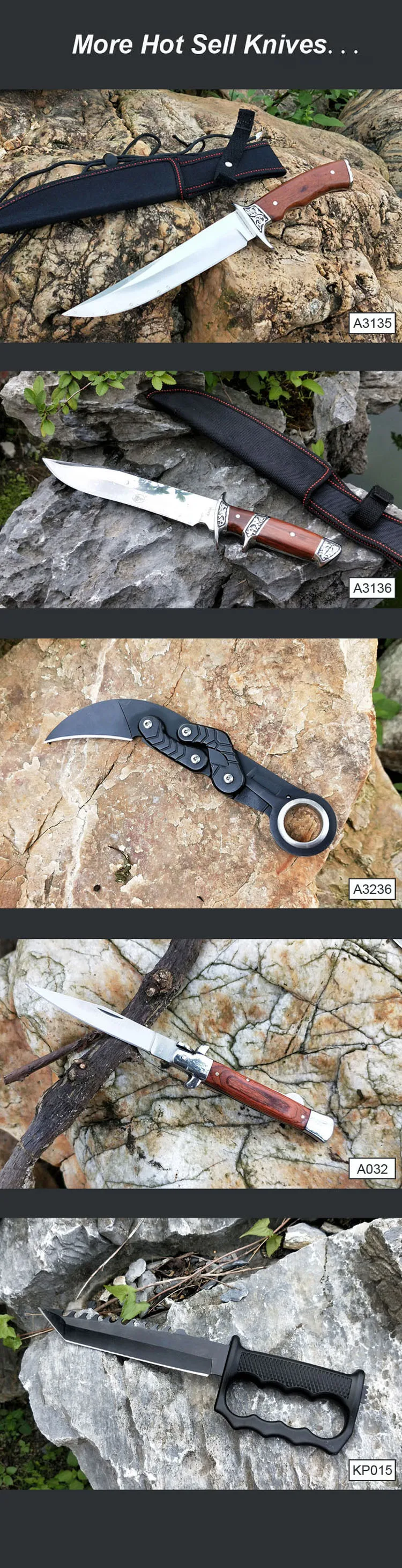 High Quality Pocket Knife With Copper Finger Ring - Buy Stainless Steel ...