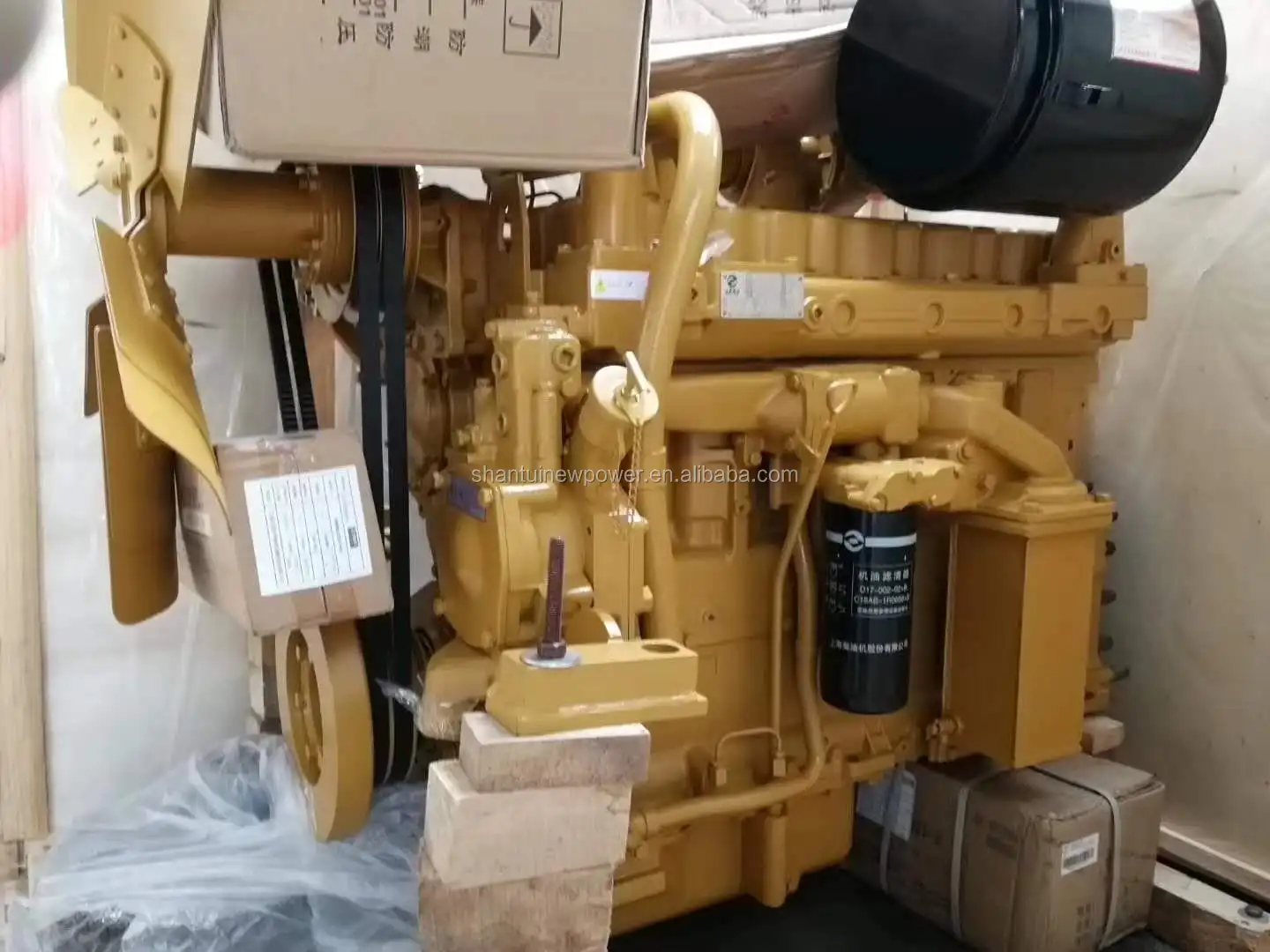 Shantui Bulldozer SD16 Shanghai Diesel Engine Assembly C6121 in Stock
