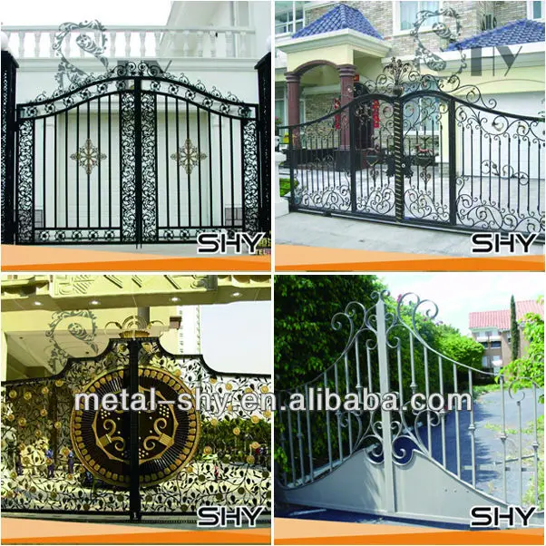 Wrought Iron Gate,Cast Iron Gate Design And New House Gate Design - Buy ...