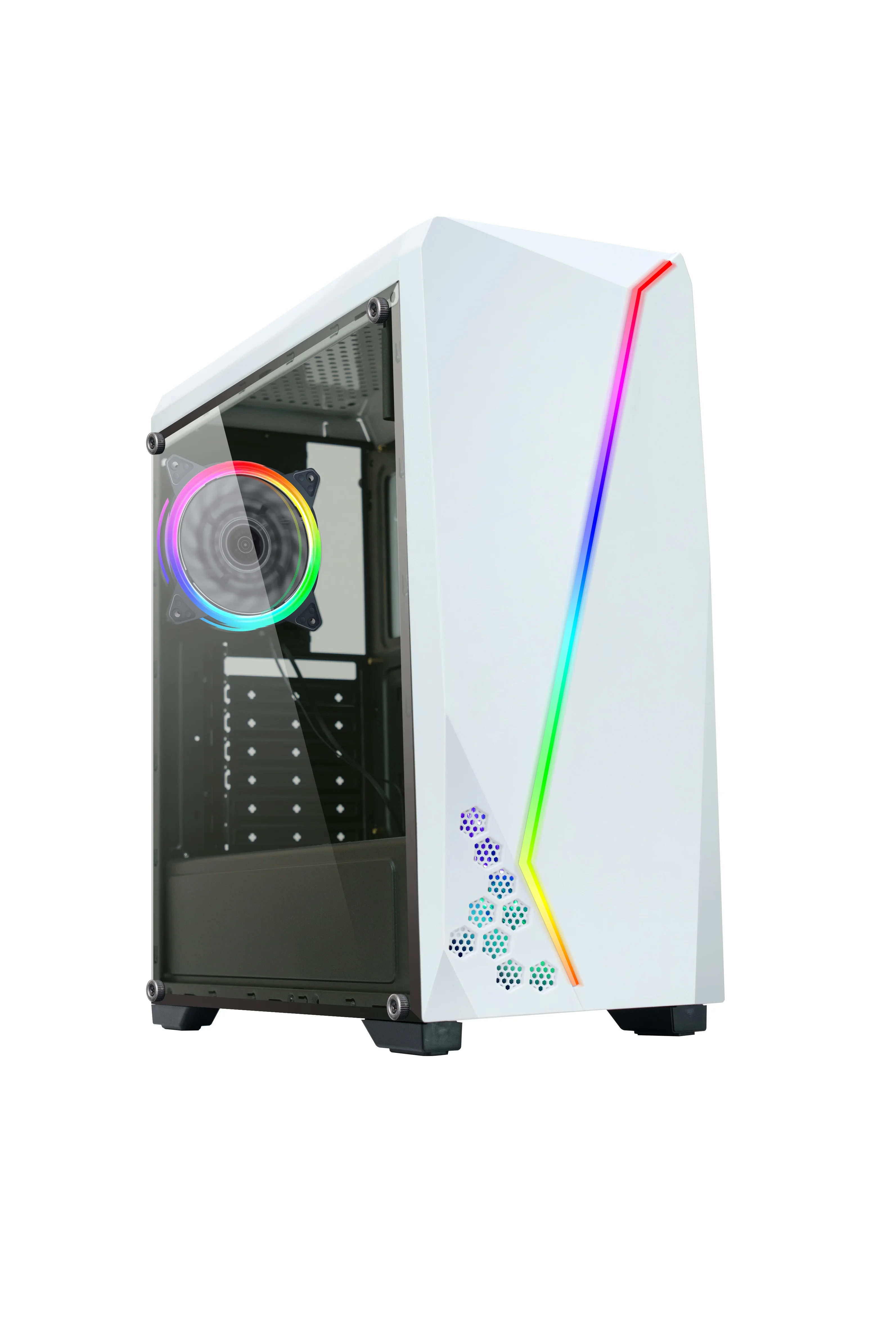 A63w Rgb Strip Lights Atx Gaming Case Support Rgb Rainbow Computer Case ...