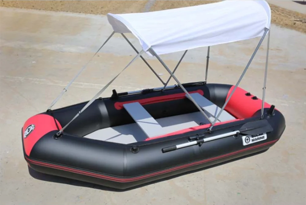 2-person PVC Inflatable Pontoon Boat - Ideal for Lakes & Rivers