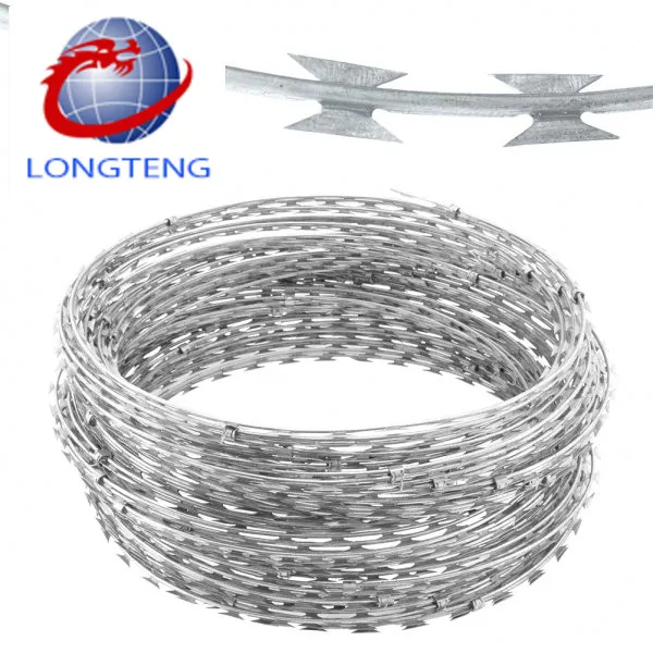 BTO-30 PVC Coated Razor Ribbons - Concertina Barbed Wire
