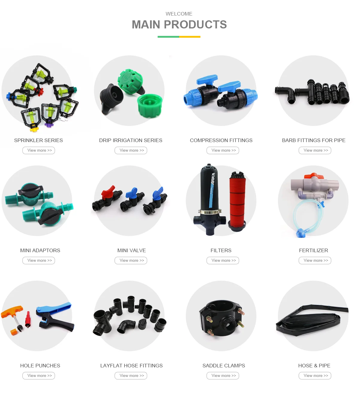 Shandong HYRT Water-Saving Irrigation Co., Ltd. - Sprinklers and Drippers, Compression Fittings