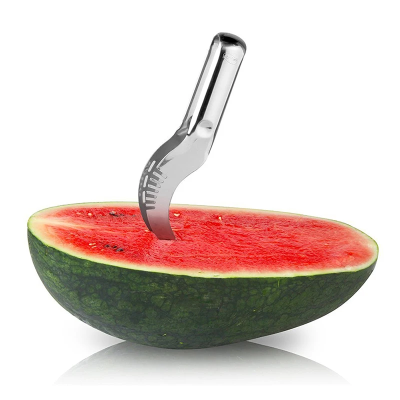 Amazon Hot Watermelon Slicer Melon Cutter Knife - Stainless Steel Melon ...