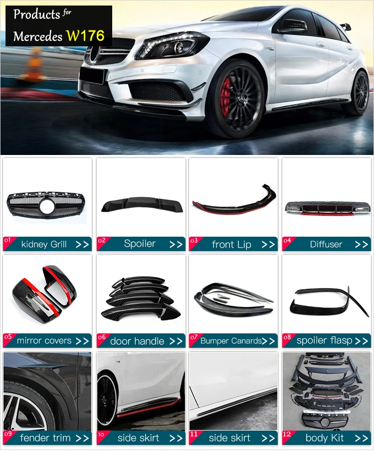 Mercedes A Class W176 Pre-facelift Front Bumper Grille - Buy For Amg ...