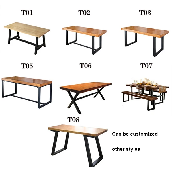 Loft Style Modern Design Coffee Shop Wood Cafe Table - Buy Cafe Table ...
