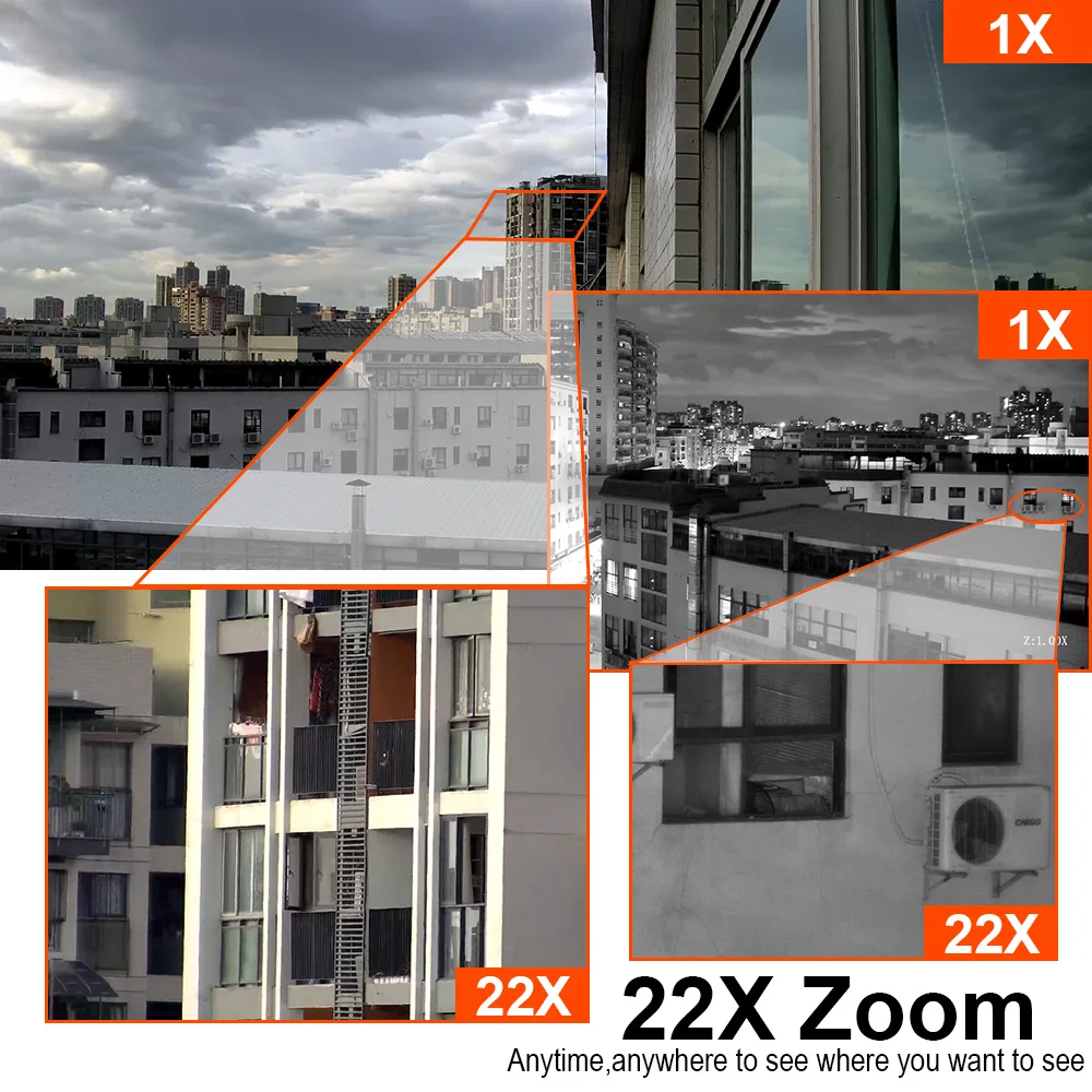 Poe Starlight 4K IP PTZ Camera - Sony IMX226 WDR 120 DB