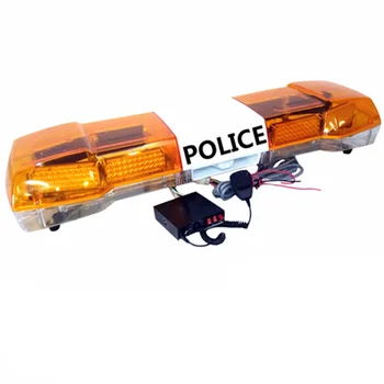 Siren Speaker Alarm Light Bar Kit 1.2m Police Word Led Amber Red Blue ...