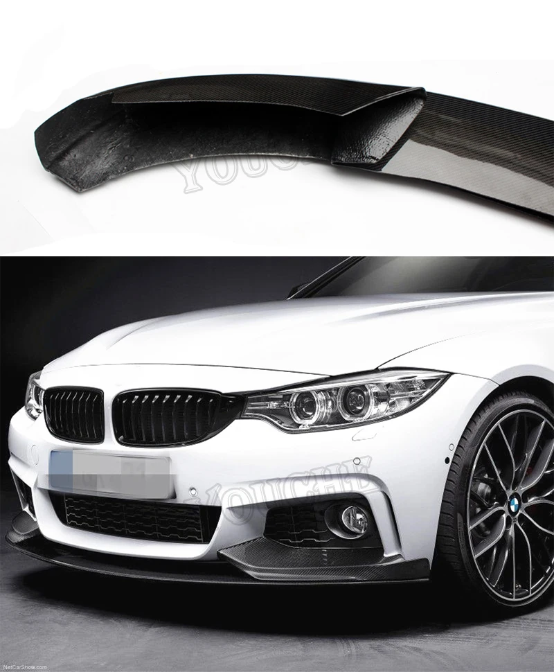 M Performance P Style Carbon Fiber F32 Front Lip Spoiler For Bmw 4 ...