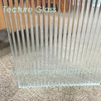 Tecture 8mm Clear Ribbed Glass With V Grooves Pattern - Buy Clear ...
