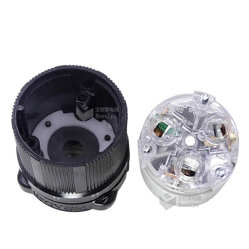 NEMA L5-30 30A 125V 2 Pole 3 Wire Grounding Locking Plug