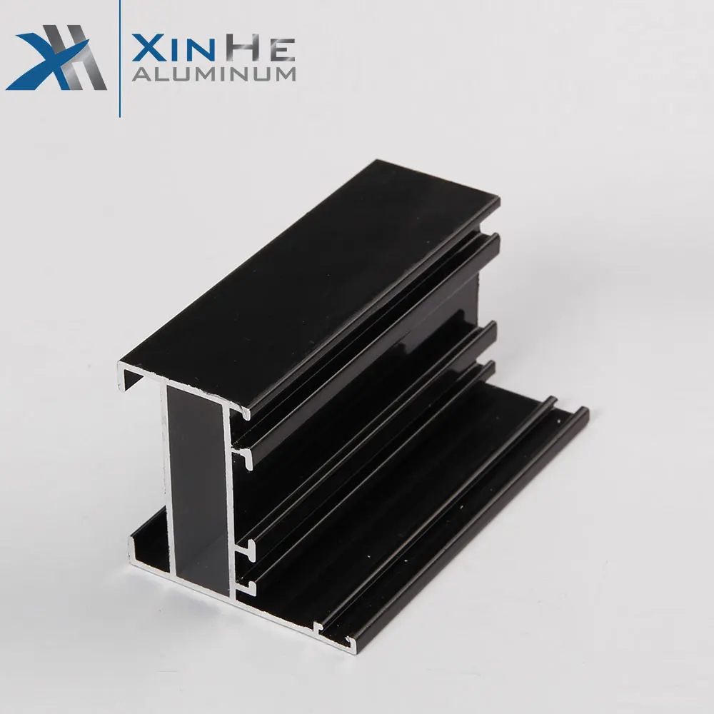 Black Anodized Aluminum Frame Extrusion Profile For Windows And Doors ...