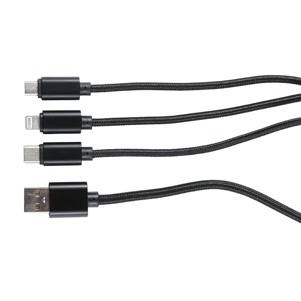 3 In 1 Usb Data Cable Mobile Phone Charging Cable Fast Charging Usb ...