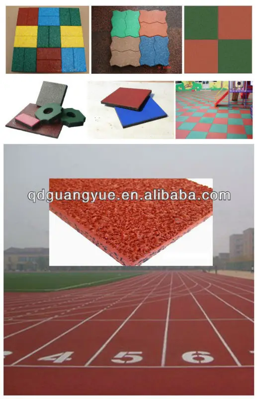 TWO Layers Rubber Floor Tile Making Machine, Rubber Gym Flooring Press ...