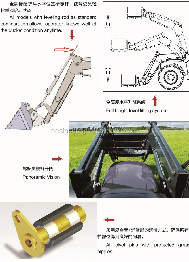 China Supply 55hp Farming Tractor With Frond End Loader Machine ...