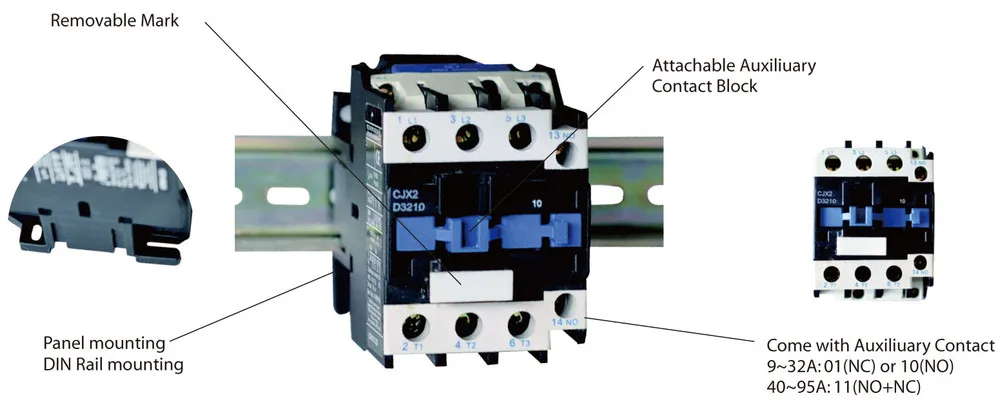 32a 220v Coil Ac Contactor - Buy Ac Contactor 32a,Coil 220v Contactor ...