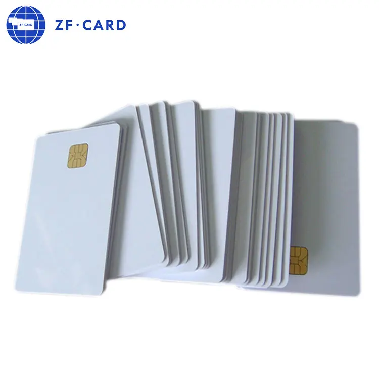 Blank Pvc Inkjet Contact Ic Smart Card With Gold Chip Sle4428 - Buy ...