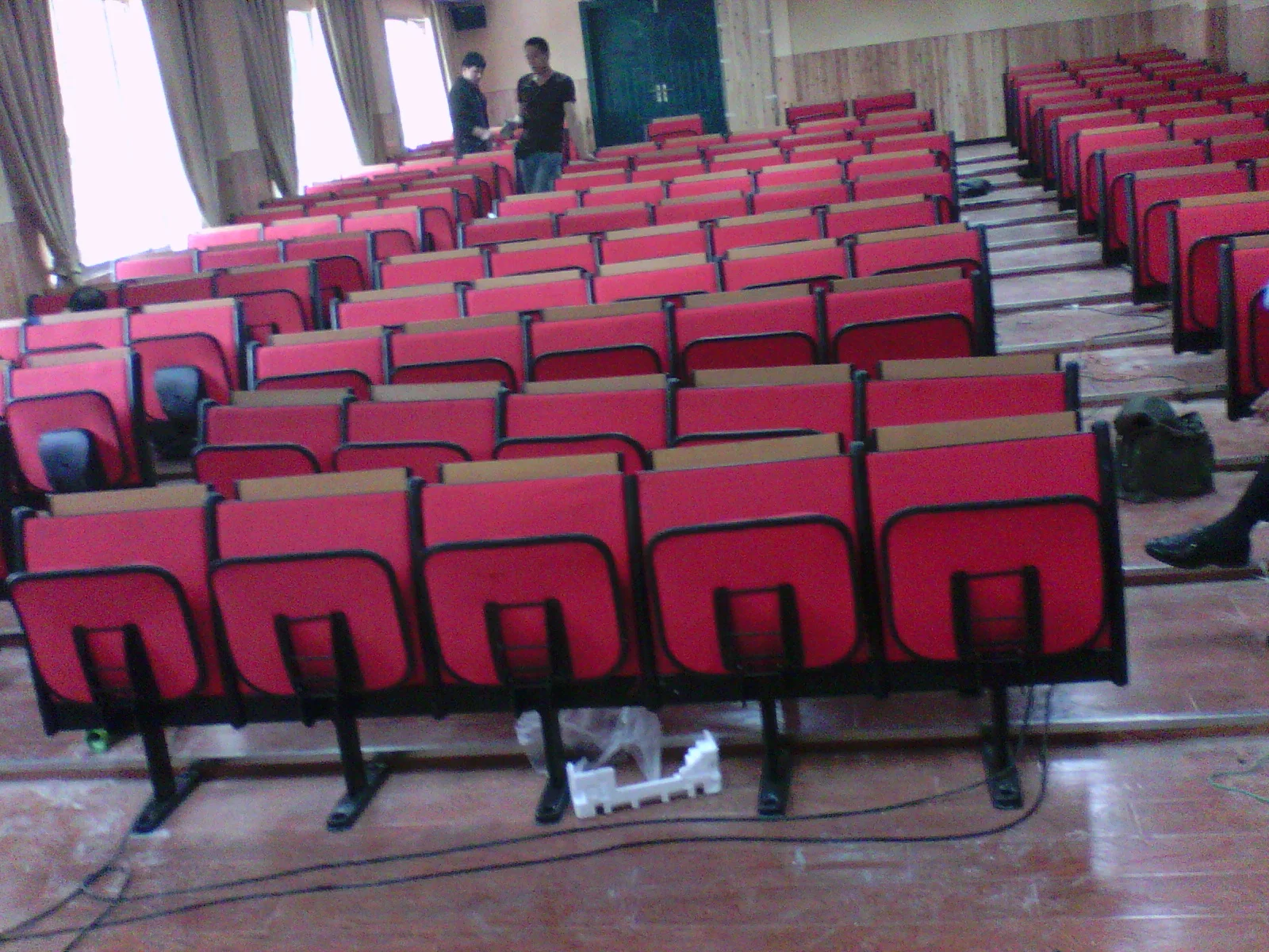 Wooden Lecture Hall Chair School Auditorium Training Chair With Writing ...