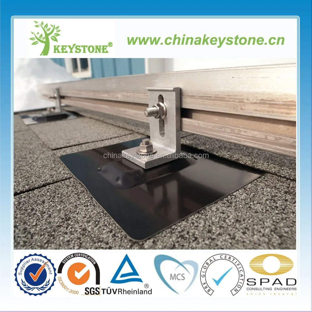 2016 Solar Flashing Mounting Kit Aluminum Plate For Asphalt Shingle ...