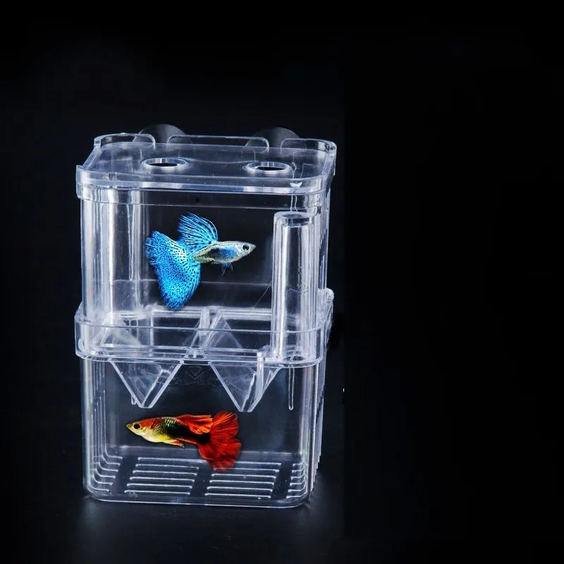 Unique Revolving Desktop 360 Degree Fish Tank With Glass Square Jar ...