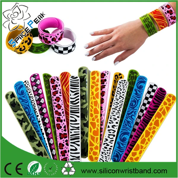 Plain Plastic Silicone Slap Wrap Wristband Bracelet Hand Ring Rubber ...