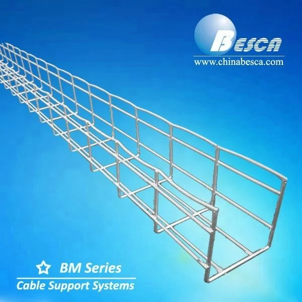 Stainless Steel SS304 SS316 Hanger Overhead Wire Mesh Cable Tray Basket