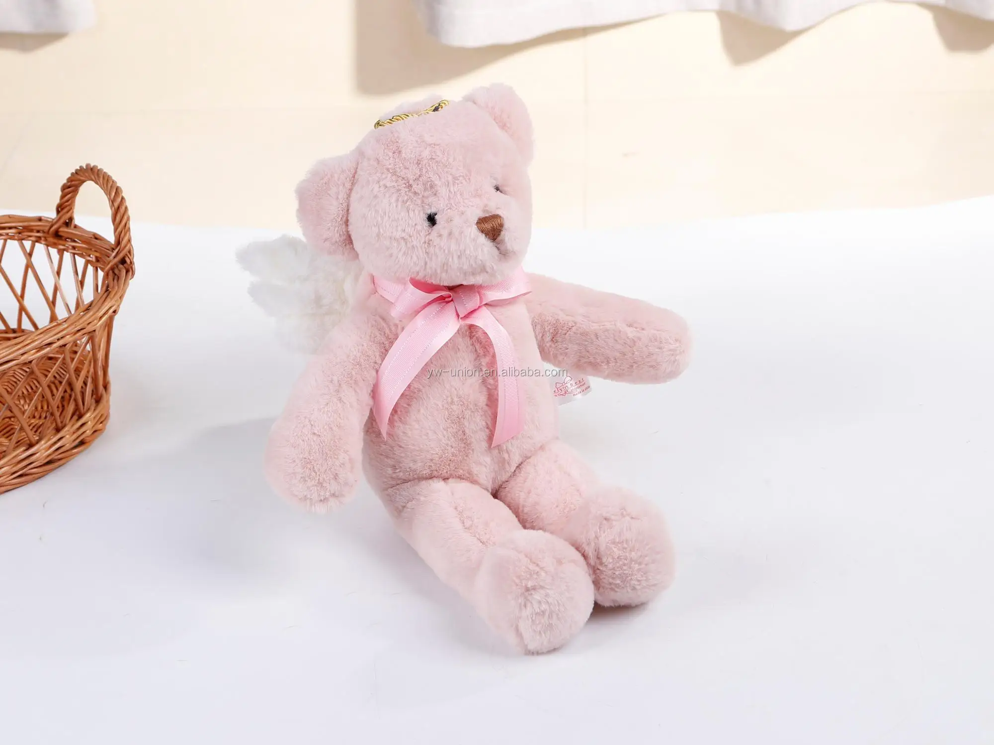 Custom Lovely Angel Teddy Bear Toys With Pure Soft Wings - Buy Angel ...