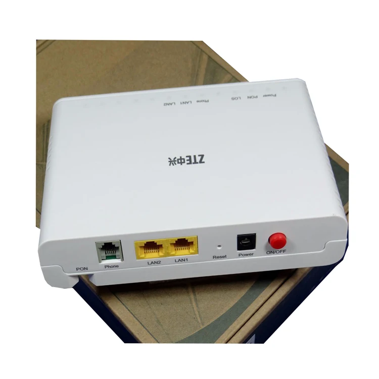 ZTE GPON ONT ONU F612 v6.0 1GE + 1FE + 1POTS Anglais LED Imprimer ...