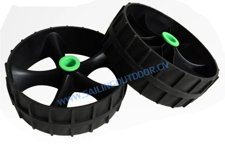 Sailing Outdoor 10" Tpe Rubber Sand Wheels For Beach Cart With Kayak ...