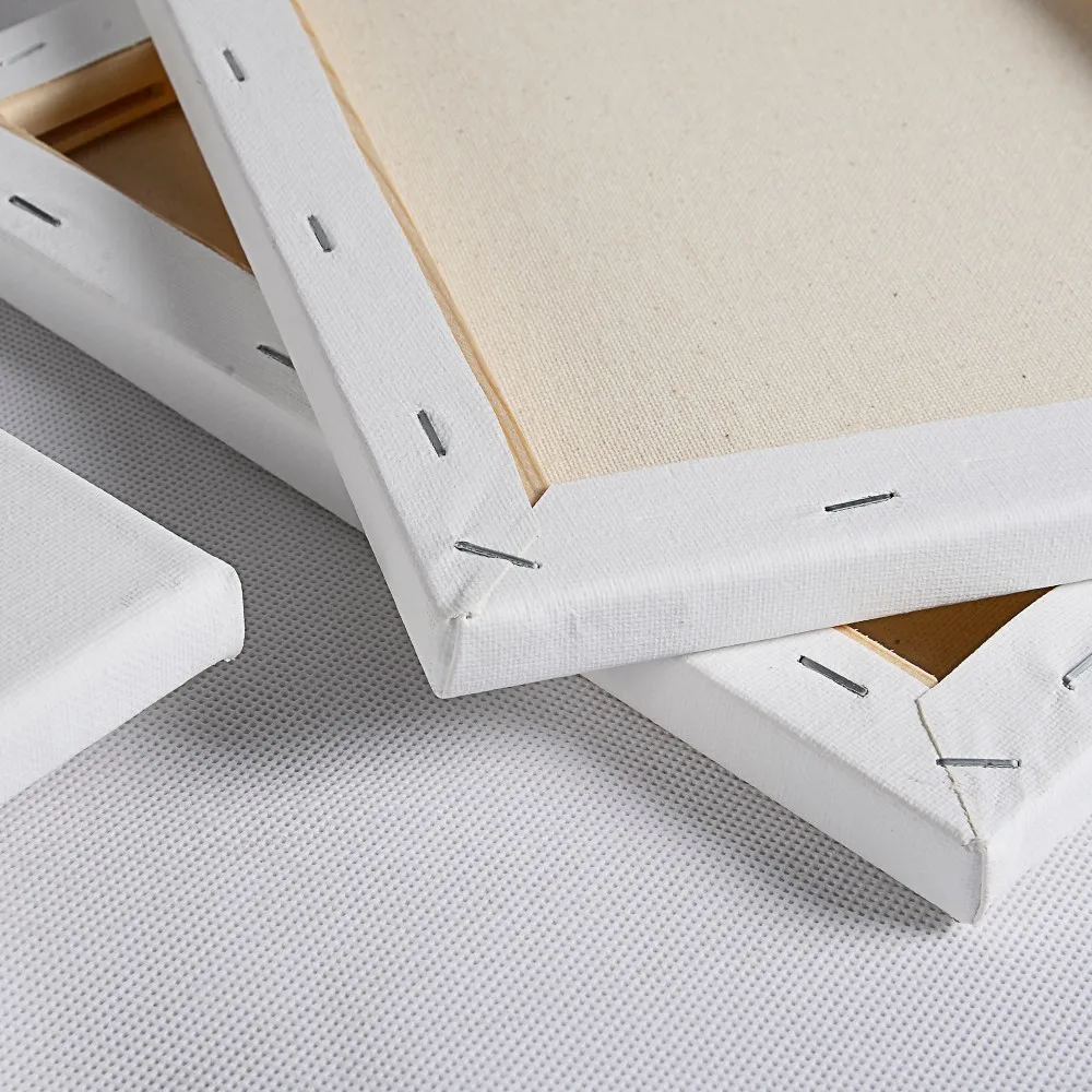 10 Pcs/pk Cotton Canvas Panel 8"x10" Stretched Canvas Boards For ...