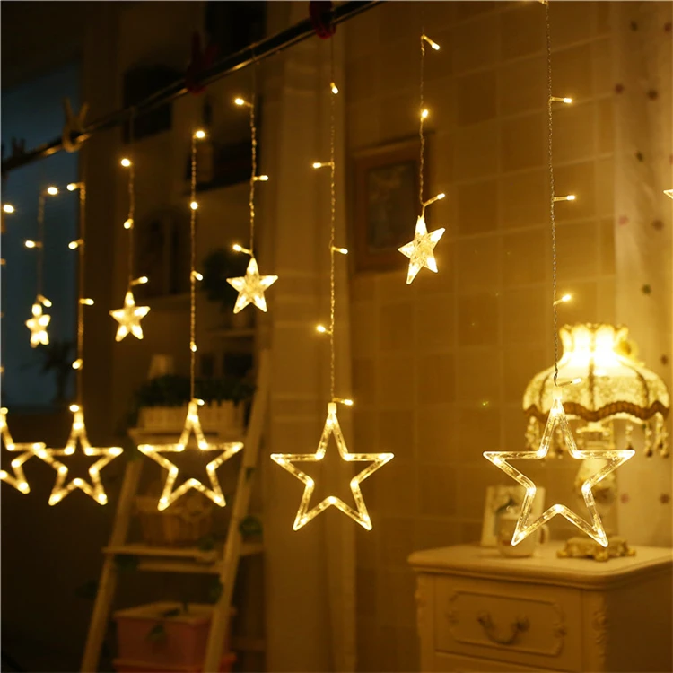 12 Stars 138 Leds Twinkle Star Led Light String Curtain Light - Buy ...