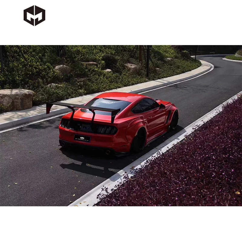 Carbon Fiber Rear Spoiler for Mustang - High Polished Style