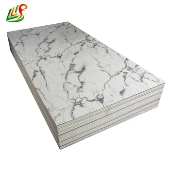 Poly Marble Sheet Faux Stone Wall Panel 4*8 Marble Pvc Sheet Uv Coating ...