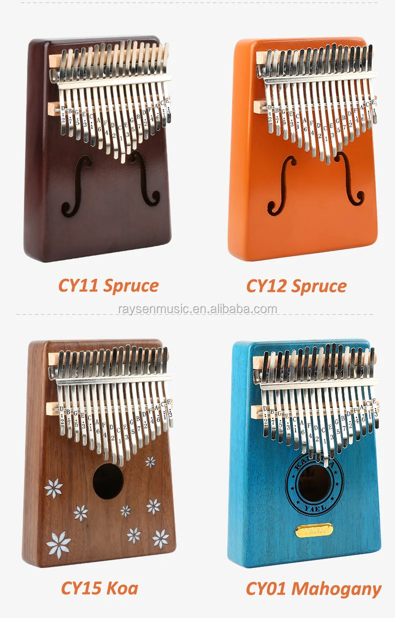 Cute Bamboo Kalimba 17 Key Thumb Piano Hot Product In Amazon - Buy Cute ...